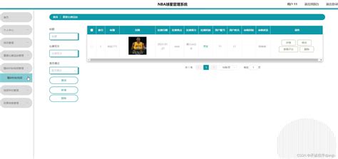 【附源码】django计算机毕业设计nba球星管理系统 源码 mysql 论文 构造一个球员管理系统源码 csdn博客