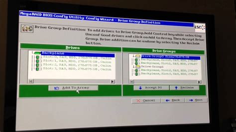 Ibm Megaraid Bios Config Utility Raid 10 Configuration System X Express X3300 M4 Youtube
