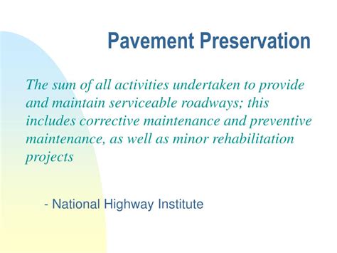 Ppt Pavement Maintenance 1 Powerpoint Presentation Free Download