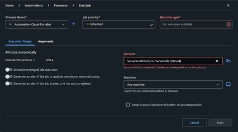 Serverless Automation Error Account With No Credentials Credentials Are Required To Run This