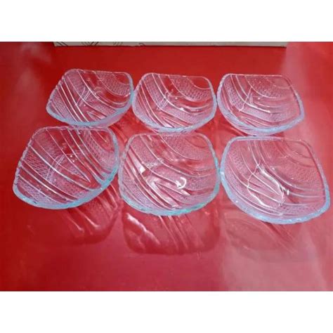 Crystal Glass Firni Set And Bati Setsnack Bow Set 6pcs Soup And Firni