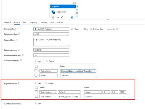 how to use next link for pagination in adf i have to use pagination