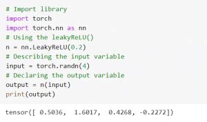 Pytorch Leaky Relu Useful Tutorial