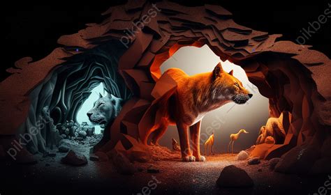 인테리어 벽화 아트 장식 배경에 대한 현대 패션 3d 동굴 벽지 배경 Png Png 무료 다운로드 Pikbest