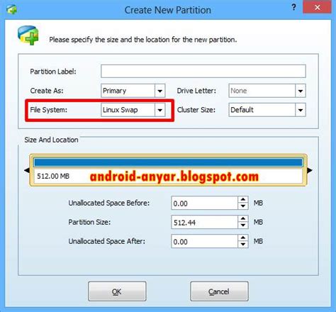 cara membuat partisi swap kartu memori android tanpa root