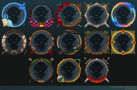 Artstation Class Themed Borders Natalie Forbess Vector Game Jobs