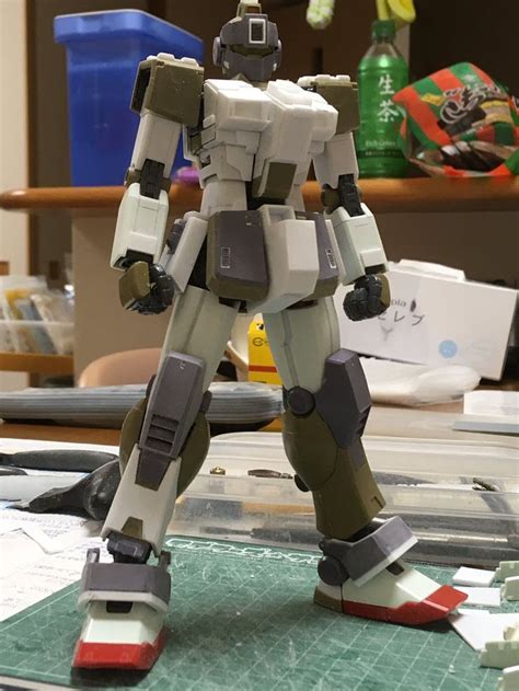 Custom Gundam Model With Panel Lines And Detail Up