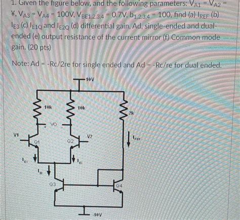 Given The Figure Below And The Following Chegg