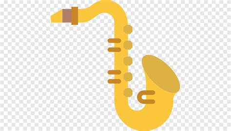 Саксофон Музыкальный инструмент Icon Саксофон текст оранжевый Png