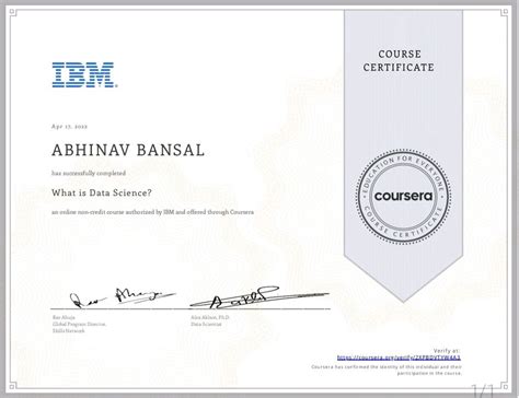 Abhinav Bansal On Linkedin Ive Done A Certification Course By Ibm Powered By Coursera About