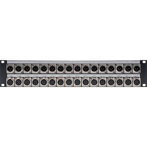 My Custom Shop 2 Ru 32 Port Xlr Patch Panel With 16 32xlrmf L