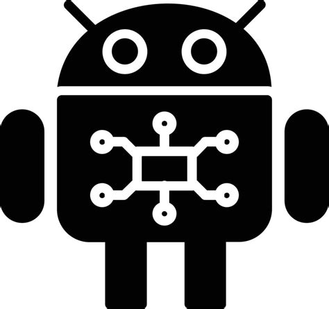 Android Glyph Icon 10919001 Vector Art At Vecteezy
