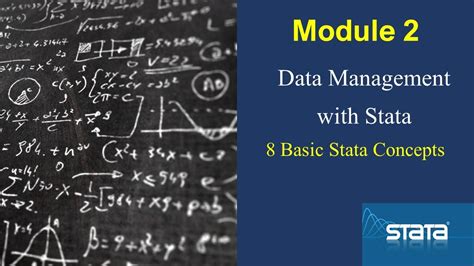 Basic Stata Concepts Youtube