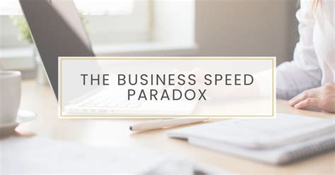 The Business Speed Paradox Fast And Slow William Meller