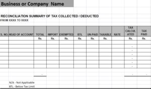 Excel Summary Report Template Excel Word Template