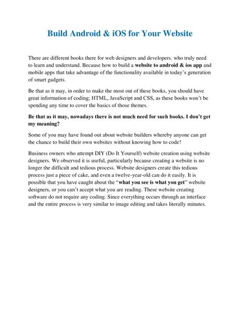Ppt Build Your App And Be Accessible For Ios And Android Users Powerpoint Presentation Id