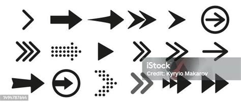 방향 탐색 또는 시각적 표현을 나타내는 데 사용되는 화살표 아이콘 또는 기호입니다 화살표 방향 내비게이션 기호 표시기 0명에 대한 스톡 벡터 아트 및 기타 이미지 Istock