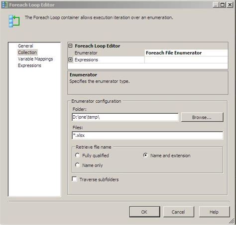 Excel Processing Using Ssis