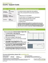 Quick Guide GeoMx Support