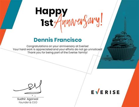 Dennis Francisco On Linkedin Today I Celebrate My First Year