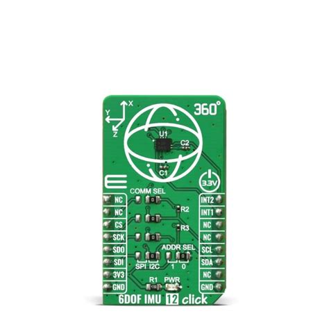 mikroe 4073 mikroelektronika mikroelektronika 6dof imu 6 click