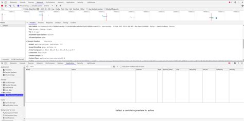 Vuejs Set Cookie Is Set In Response Header But It Is Not Showing In