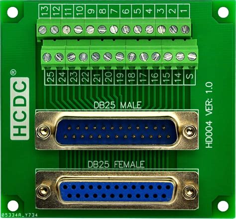 D SUB Male Female Breakout Board Terminal Block Interface Module DB
