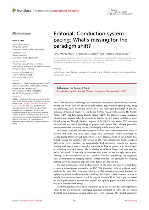 Pdf Editorial Conduction System Pacing Whats Missing For The Paradigm Shift