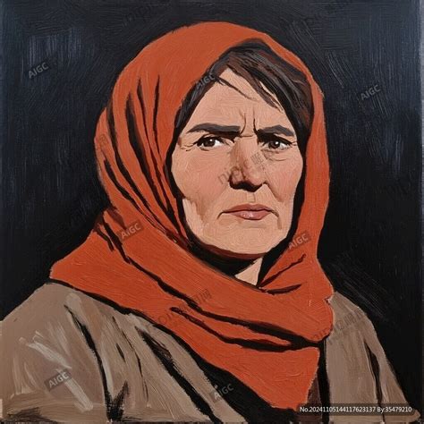 Ai创作图人像油画 布面油画肖像 利比亚女子像 艺术家的妻子半身像 画布肖像画 丙烯酸肖像 油画肖像画 油画肖像 名人油画 写实的肖像画 油彩人像 戴头巾的老妇头像 当代肖像画 肖像画展 老人