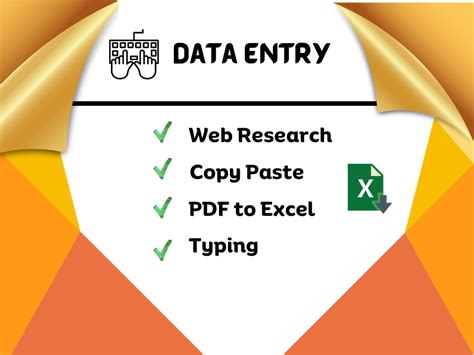 Data Entry Web Scraping Typing Copy Paste Web Research Upwork