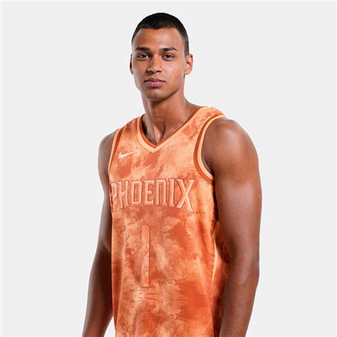 Nike NBA Phoenix Suns Devin Booker Basketball Jersey Orange FD6233-860