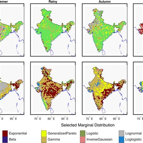 Spatio‐temporal Distribution Of Selected Best‐fit Marginal Distribution Download Scientific