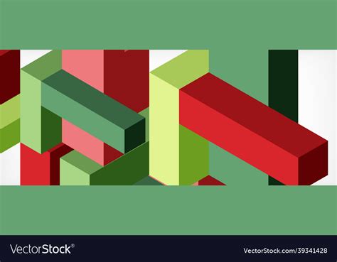 Abstract Background 3d Cubes Cubic Elements Vector Image