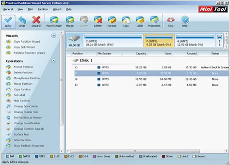 Extend Partitions Of Server With Partition Magic Server