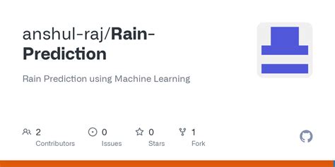 GitHub Anshul Raj Rain Prediction Rain Prediction Using Machine Learning