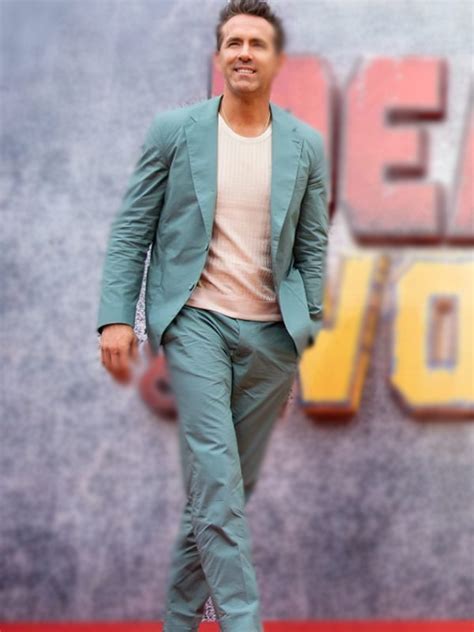 Deadpool And Wolverine Ryan Reynolds Uk Fan Event Suit