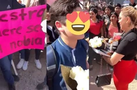 Estudiante De Secundaria Le Pide A Su Maestra Que Sea Su Novia Video