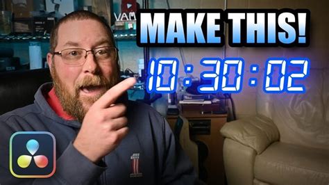 Creator Reality Add A Digital Clock With Sound To Davinci Resolve In