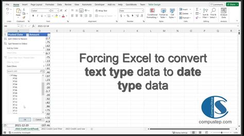 Troubleshooting Excel Date Filter Issues Youtube