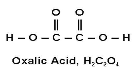 Acido Ossalico Formula Oxalic Acid Cffrfh
