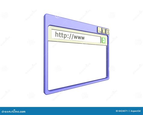 3d Browser Window Stock Illustration Illustration Of Search 8424071