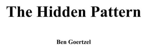 Hiddenpatternmarch406pdf Lifeboat News The Blog