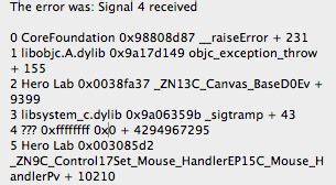 Macos Mac OS Signal Handling Crash Reporting Stack Overflow