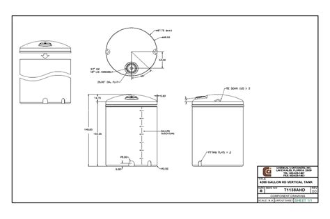 Cci 4200 Gallon Heavy Duty Polyethylene Vertical Storage Tank 96 D