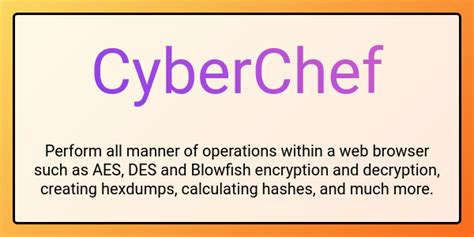 Cyberchef Project Details