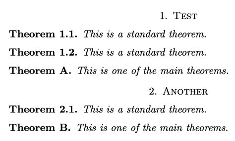 numbering why are my theorems not numbered by letters tex latex