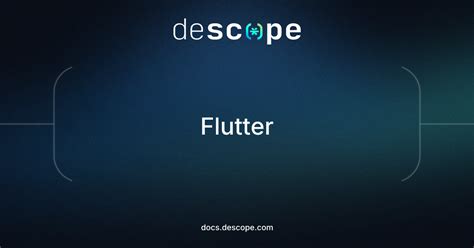 flutter and node js quickstart descope documentation