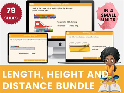 Length Height And Distance Interactive Digital Maths Activity Bundle For Preschool Teaching