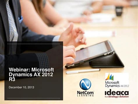 PPT Webinar Microsoft Dynamics AX R PowerPoint Presentation Free Download ID