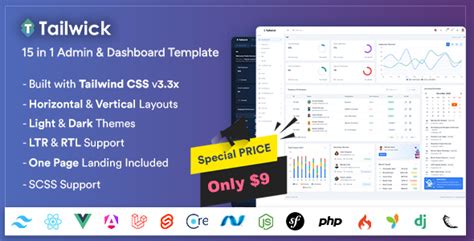 Tailwick Tailwind CSS Admin Dashboard Template By Themesdesign